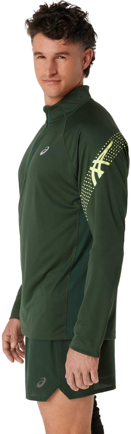 ≡ Лонгслів Asics ( 2011C732 ) ICON LS 1/2 ZIP 2024 304 RAIN FOREST 2XL ...