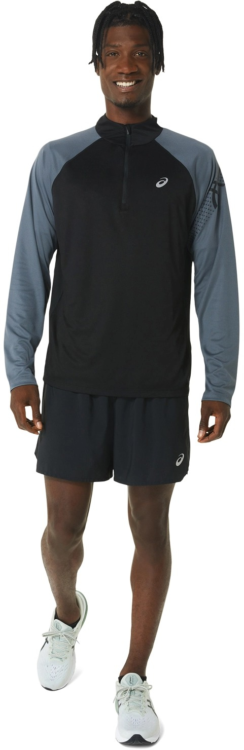 Лонгслив Asics ( 2011C732 ) ICON LS 1/2 ZIP 2024 001 PERFORMANCE BLACK ...