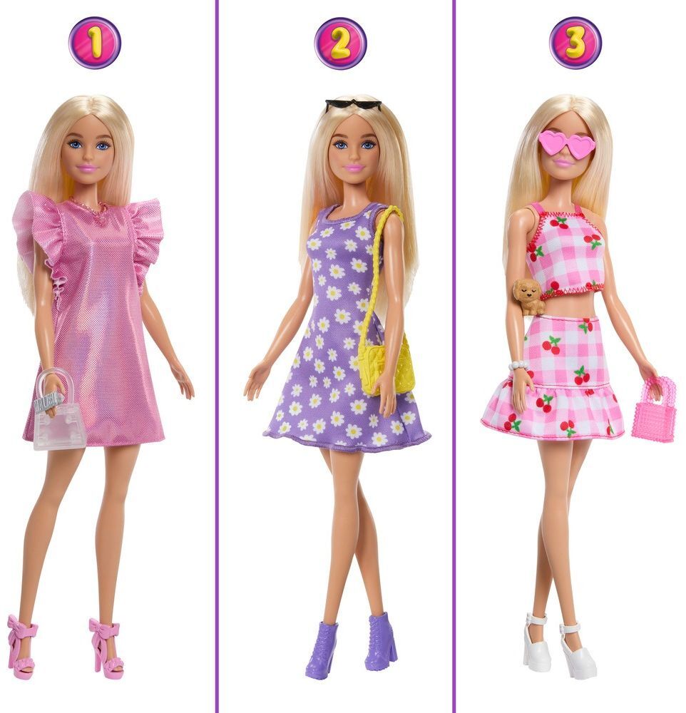 ≡ Стильна гардеробна Barbie з лялькою (HXD58) – купити в Києві | ціни і ...