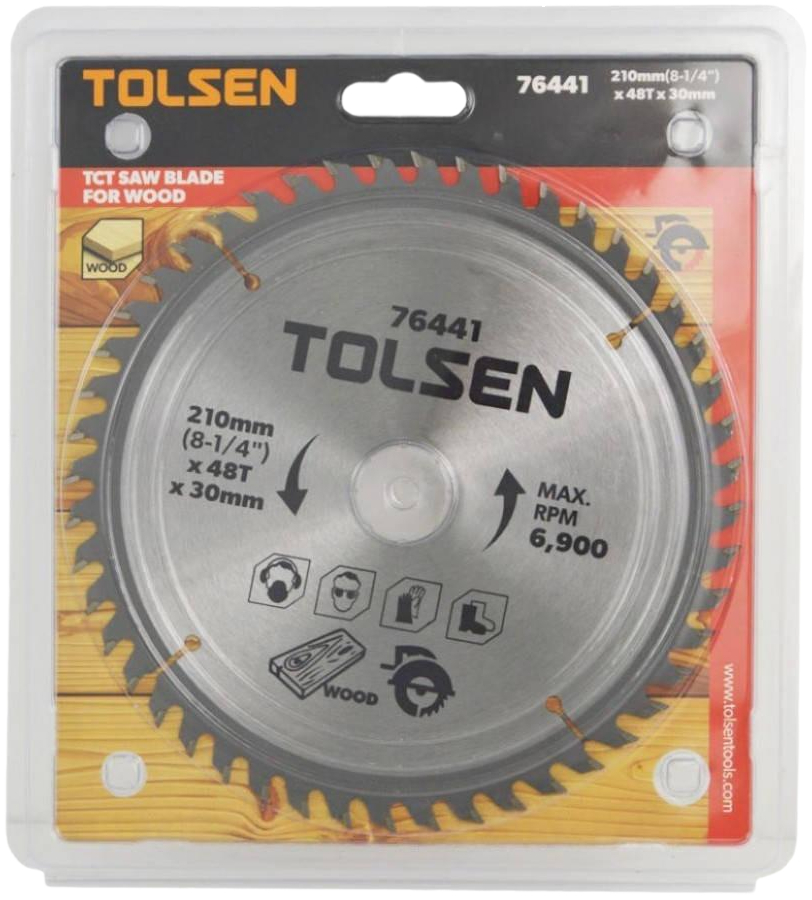 Диск пильний Tolsen по дереву, 210х48Tх30мм (76441T) – купить в Киеве ...