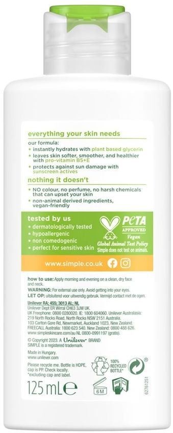≡ Крем захисний для обличчя Simple Kind To Skin Protecting Light ...