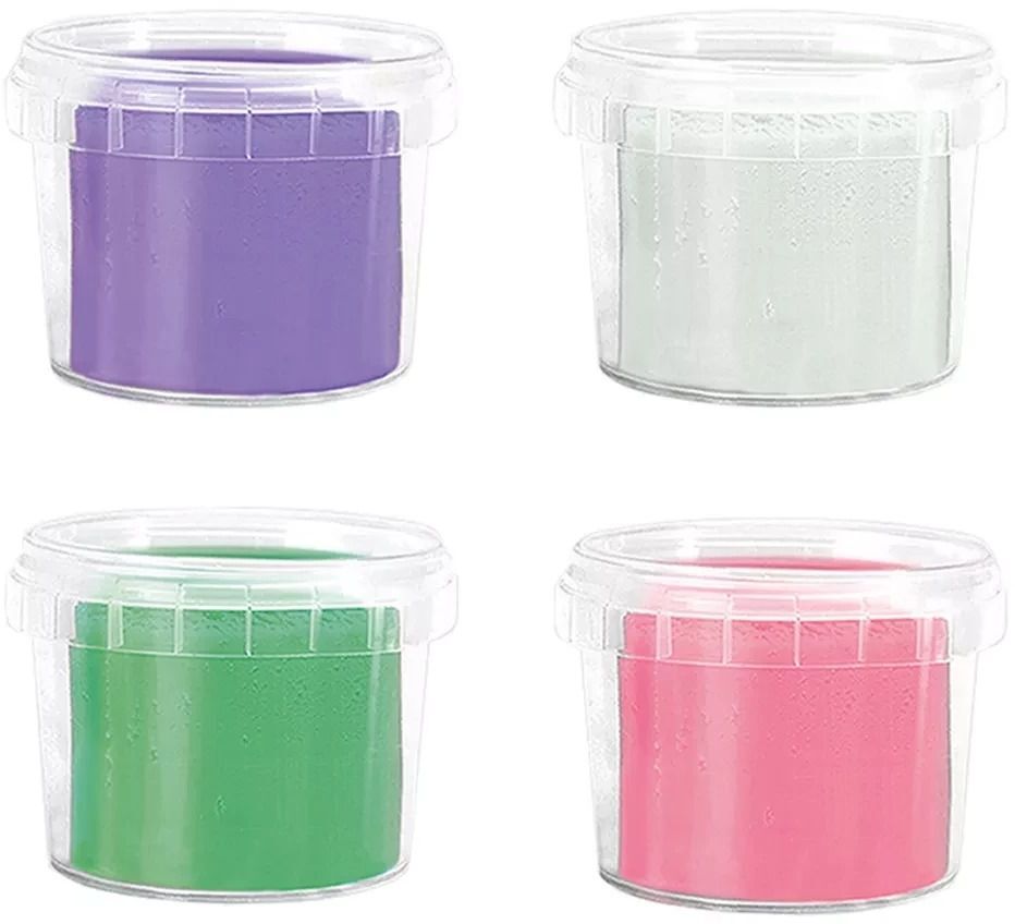 Незасыхающая масса для лепки Ses Creative - ПАСТЕЛЬ (4 цвета, в пластиковых баночках) (00514S ...