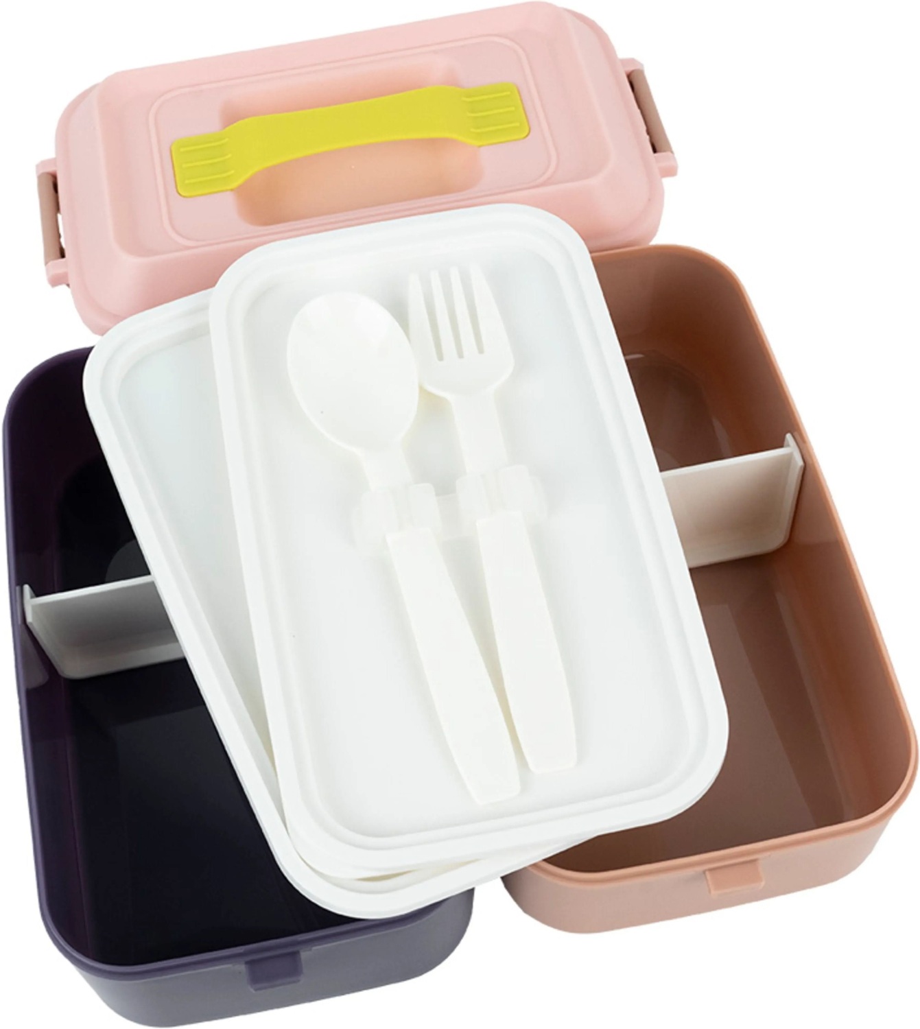 ≡ Ланчбокс подвійний з наповненням Kite K25-1184-1, 2000 мл, бежевий ...