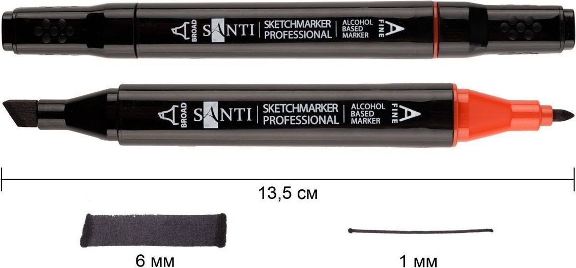 Набор маркеров Santi, спиртовые, в сумке, 60 шт (390779) – купить в ...