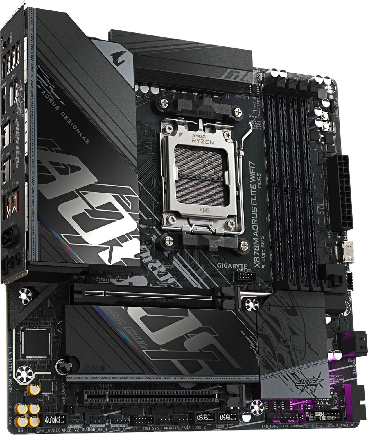 ≡ Материнська плата GIGABYTE X870M A ELITE WF7 (X870M_A_ELITE_WF7 ...