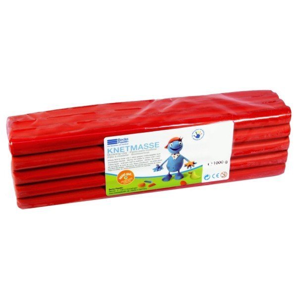 Пластилин классический Becks Plastilin 1000г красный (B100495) – купить ...