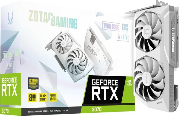 Видеокарта ZOTAC GAMING GEFORCE RTX 3070 Twin Edge OC LHR white edition ...
