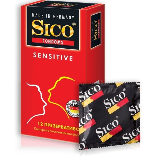 Презервативы латексные SICO Sensitive контурные №12 – купить в Киеве ...