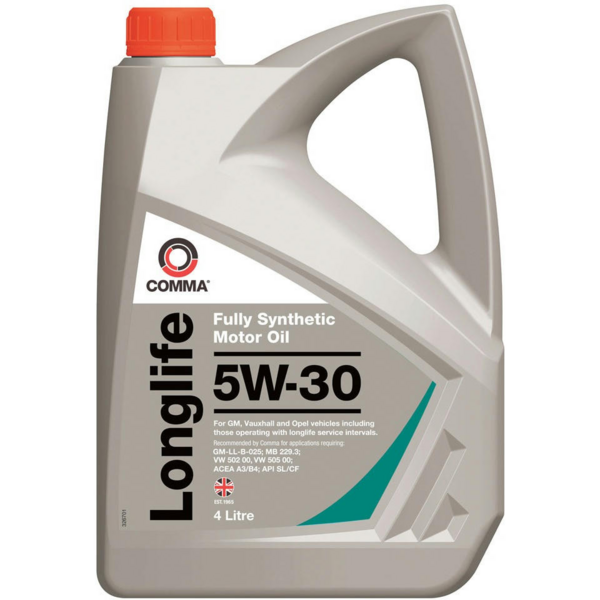 Масло моторное Comma LONG LIFE 5W-30 4л (GML4L) – купить в Киеве | цена ...