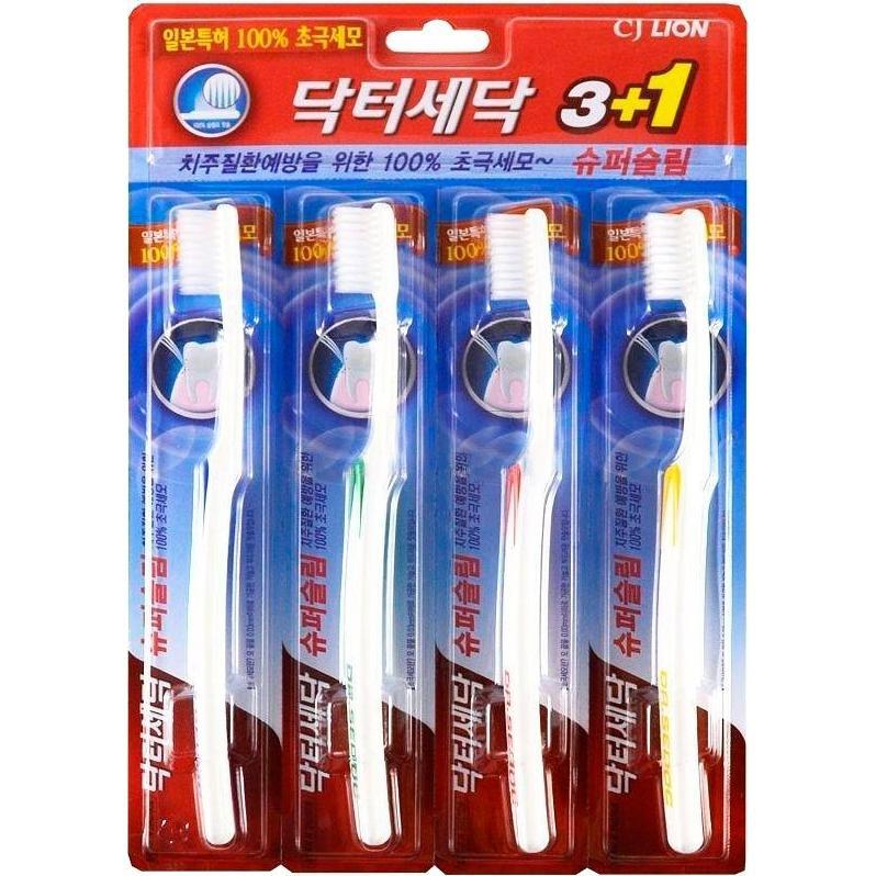 ≡ Зубна щітка Lion Dr.sedoc Super Slim для слабких ясен 3+1 шт – купити в Києві | ціни і відгуки ...